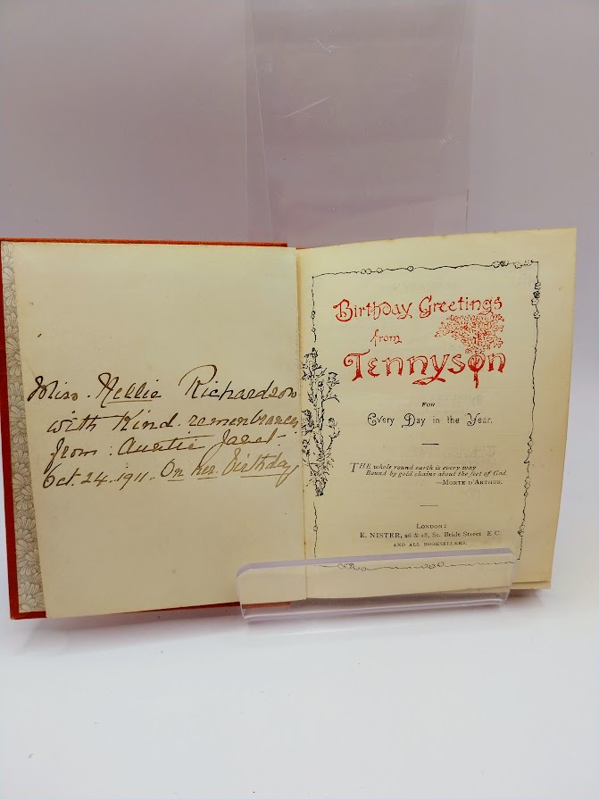 Birthday Greetings From Tennyson by Alfred, Lord Tennyson: Very Good ...