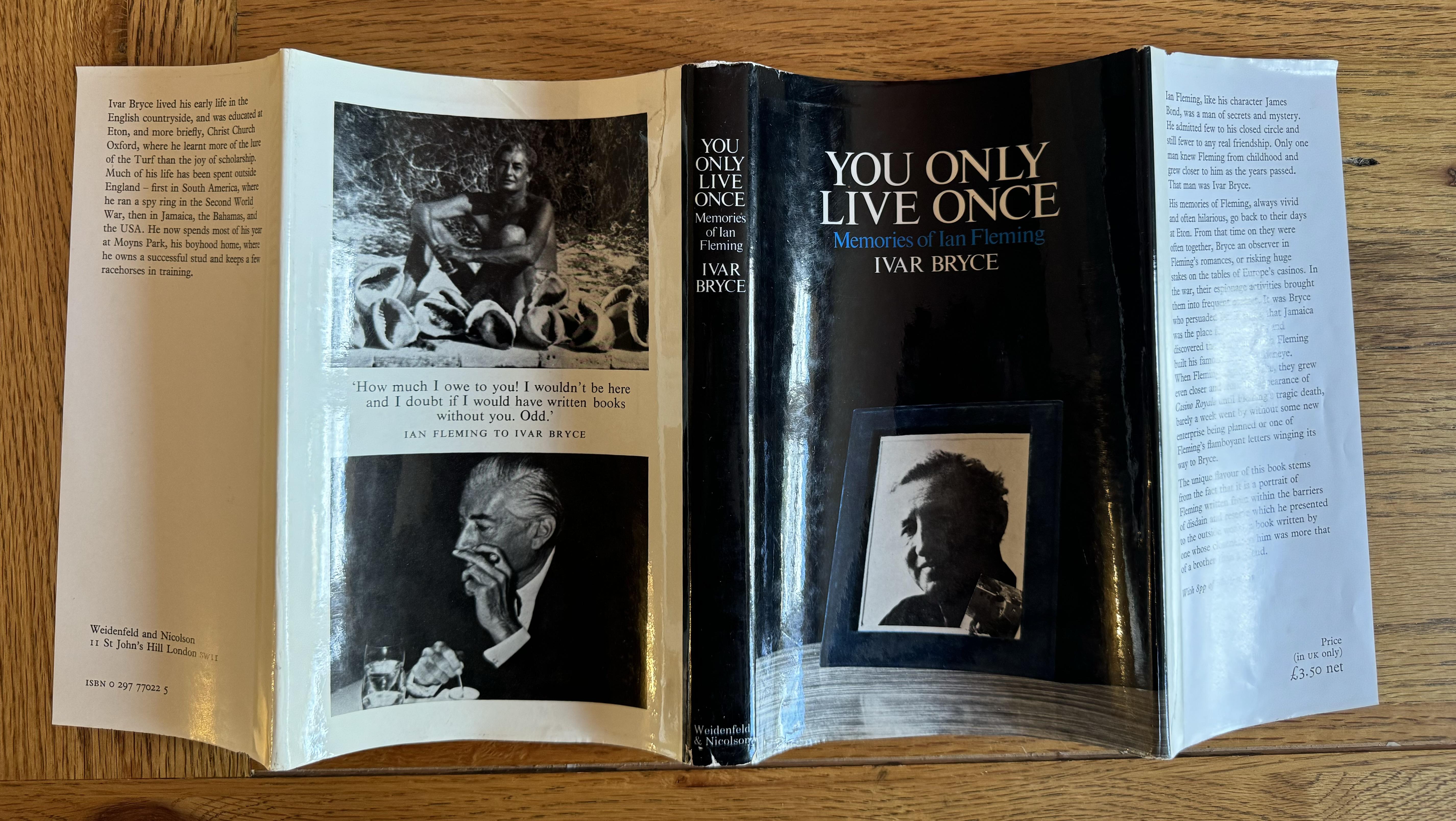You Only Live Once (Memories of Ian Fleming) by Bryce, Ivar (FLEMING ...