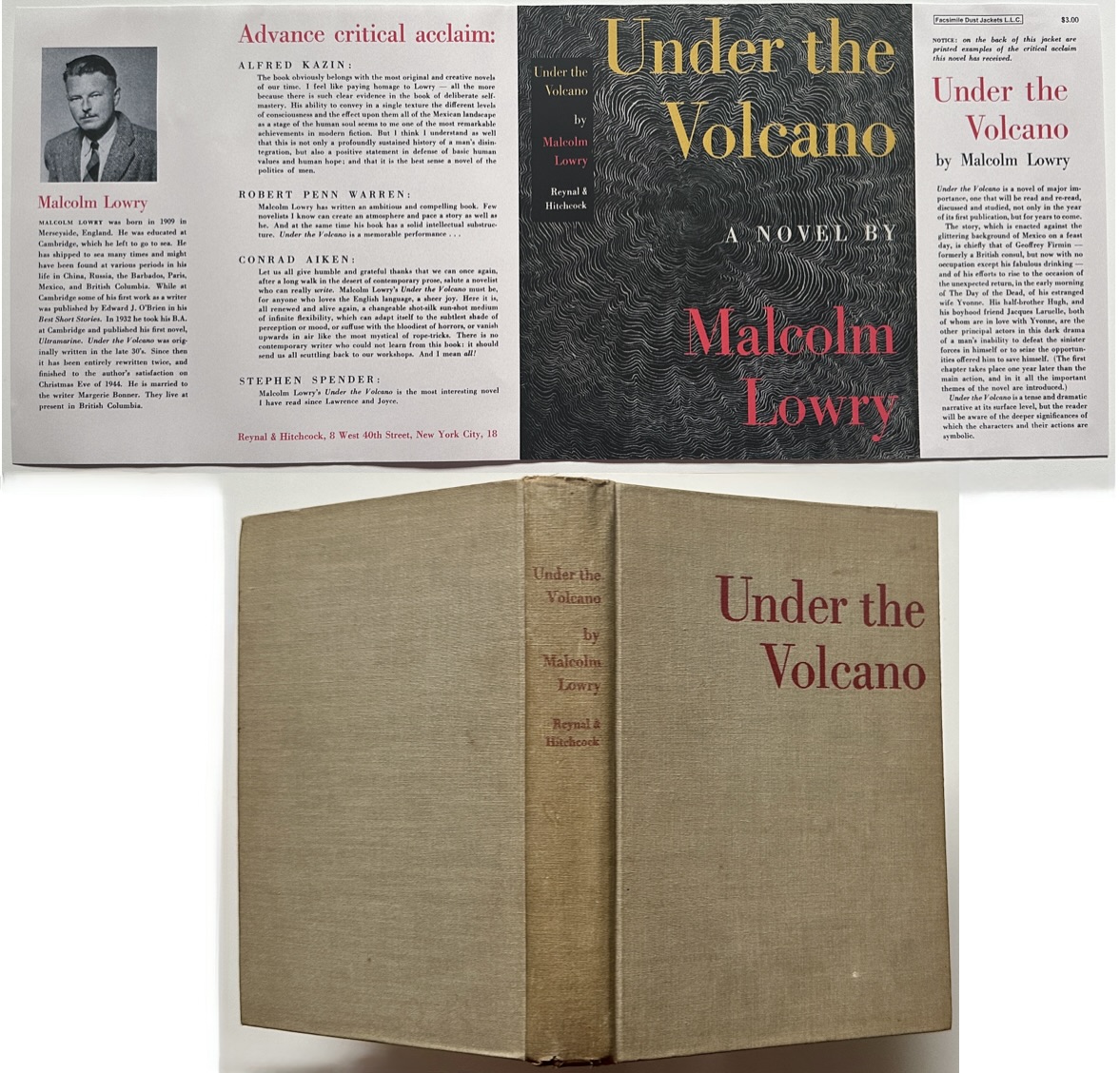Under the Volcano by Lowry, Malcolm: Very Good Hardcover (1947) 1st ...