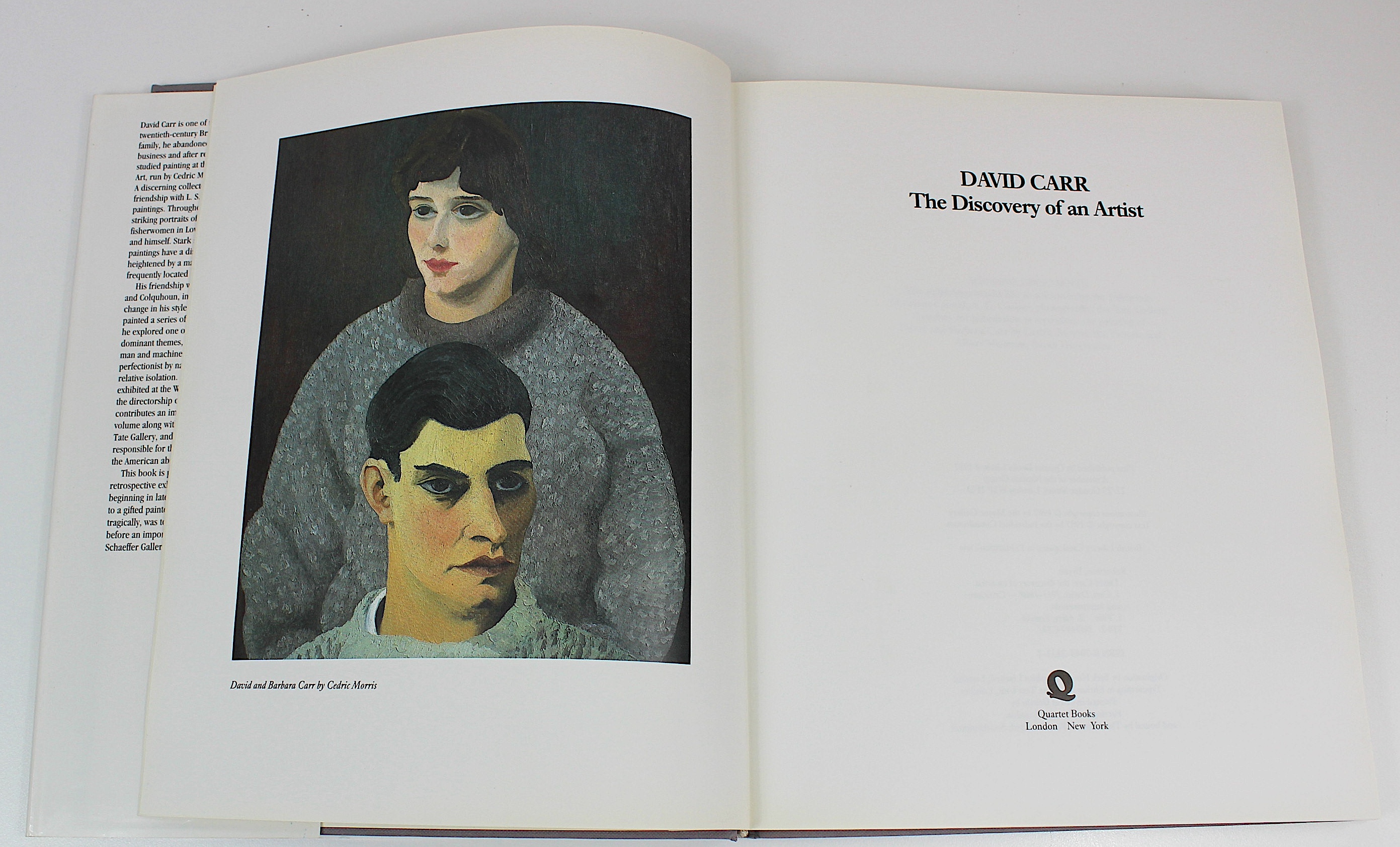 David Carr: The Discovery of an Artist by Robertson, Bryan; Alley ...