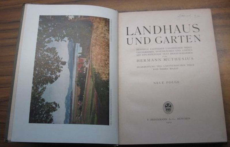Landhaus und Garten. Beispiele kleinerer Landhäuser nebst Grundrissen ...