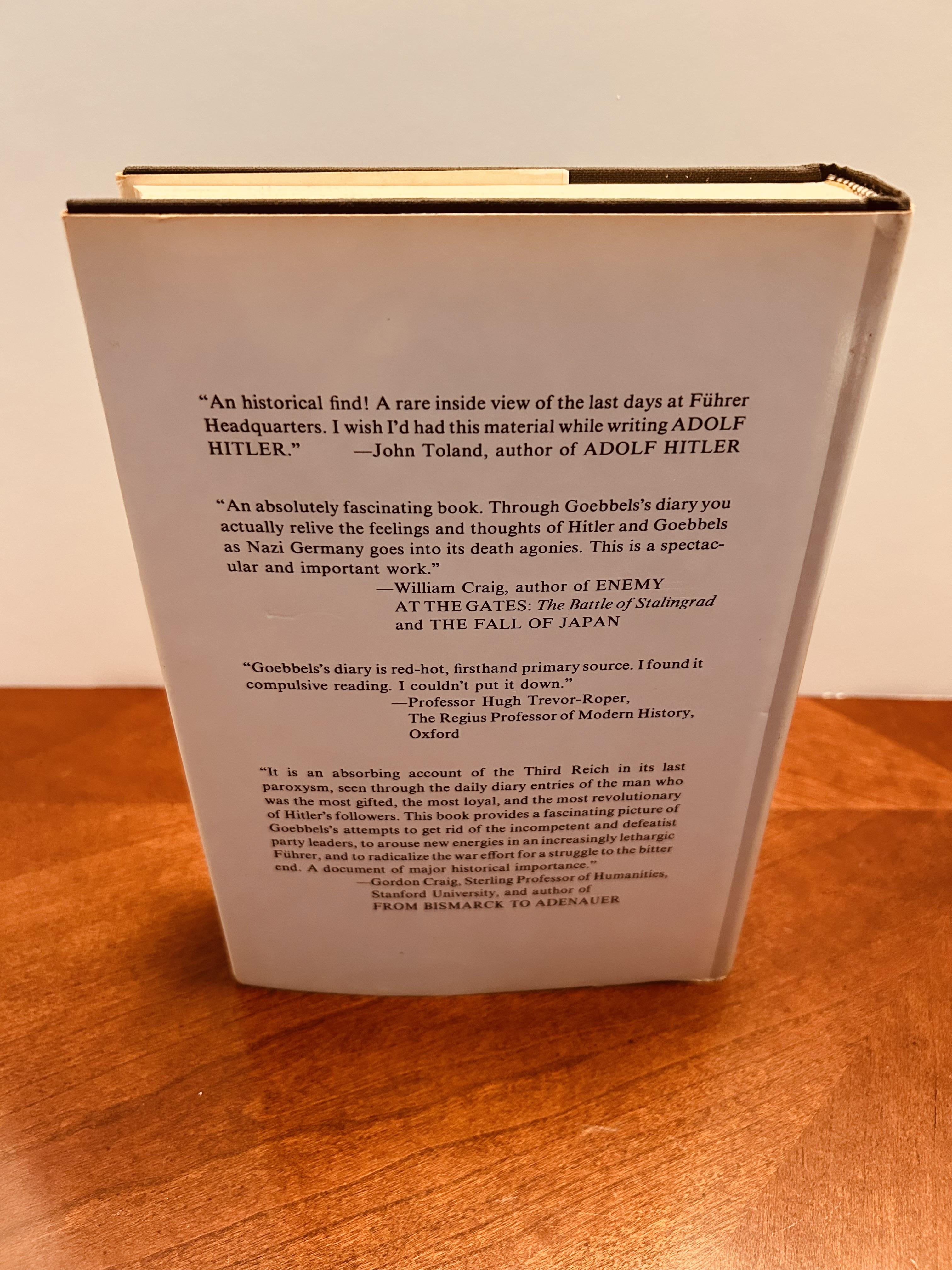 Final Entries 1945: The Diaries of Joseph Goebbels [VINTAGE 1978] by ...