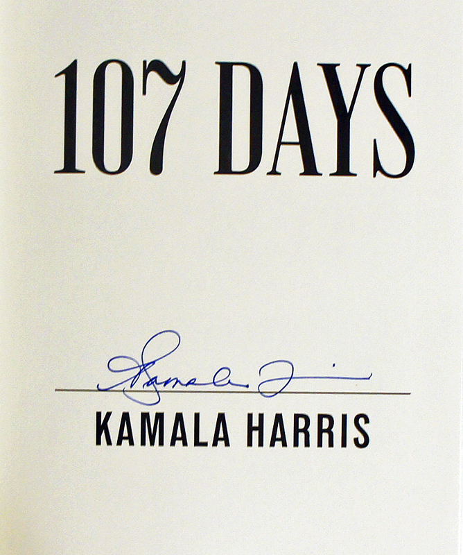 107 Days (Signed 1st Ed, Publisher Guaranteed) by Harris, Kamala: Fine ...