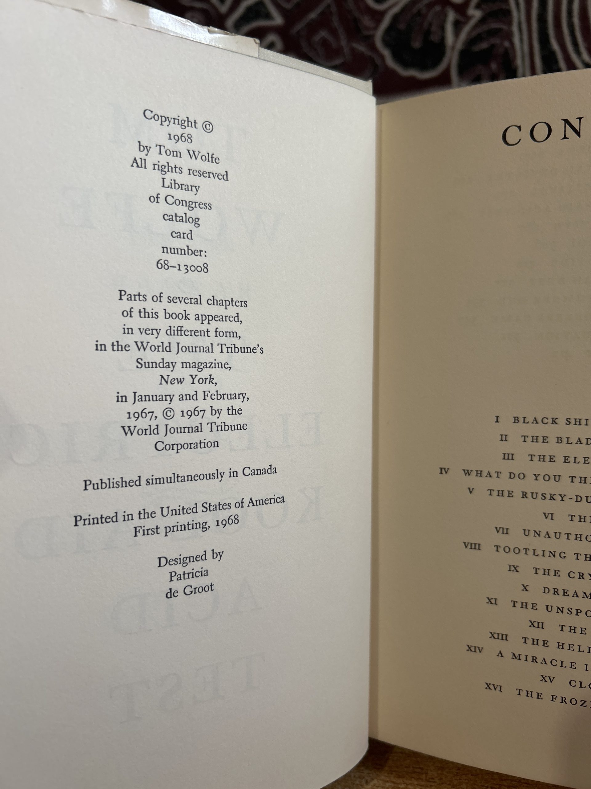 The Electric Kool-Aid Acid Test by Tom Wolfe first printing in jacket ...