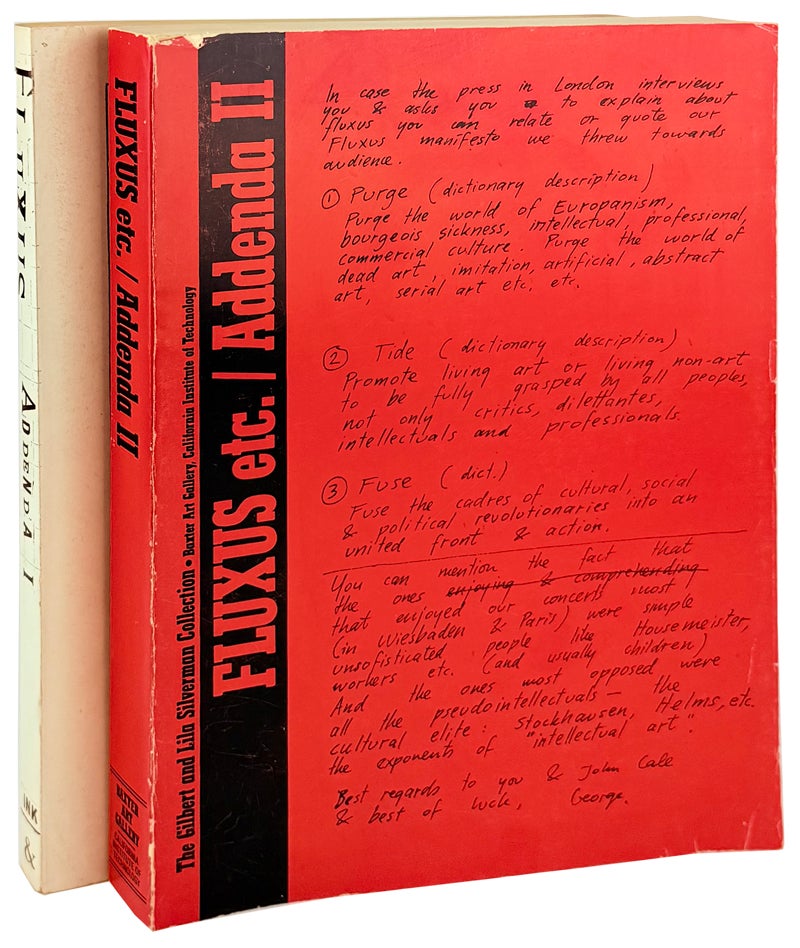 Fluxus Etc. / Addenda: The Gilbert and Lila Silverman Collection [Vols ...