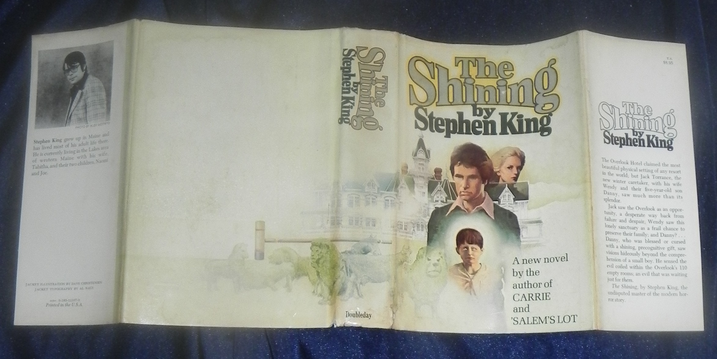 The Shining First Edition by Stephen King 1977 with Dust Jacket R49 de ...