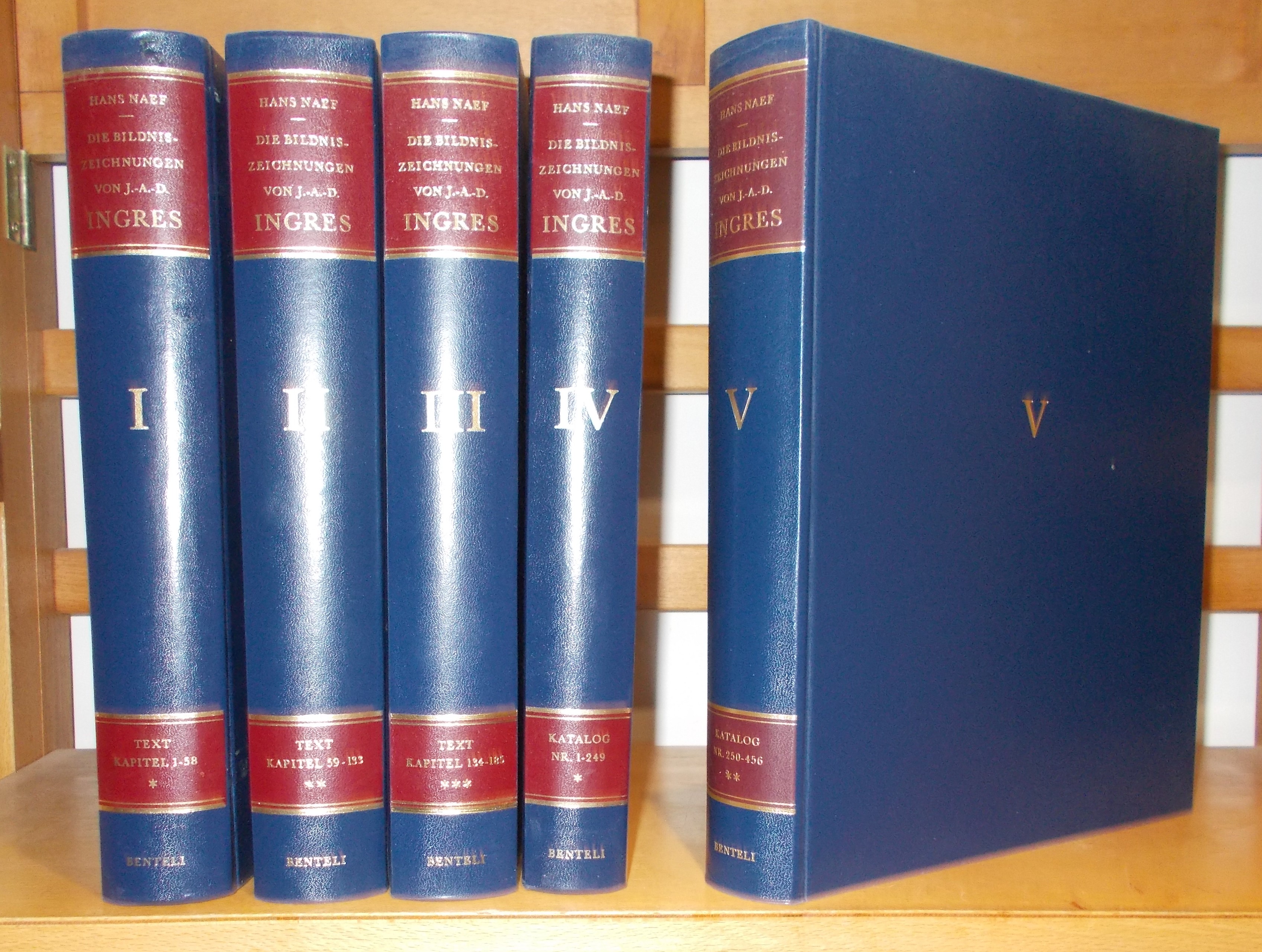 Die Bildniszeichnungen von J.-A.-D. Ingres [ Complete in 5 Volumes ] by ...