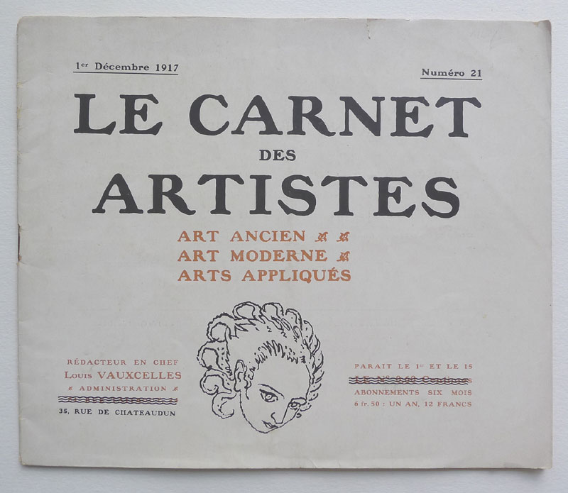Le Carnet des Artistes. Art Ancien, Art Moderne, Arts Appliqués. Numéro ...