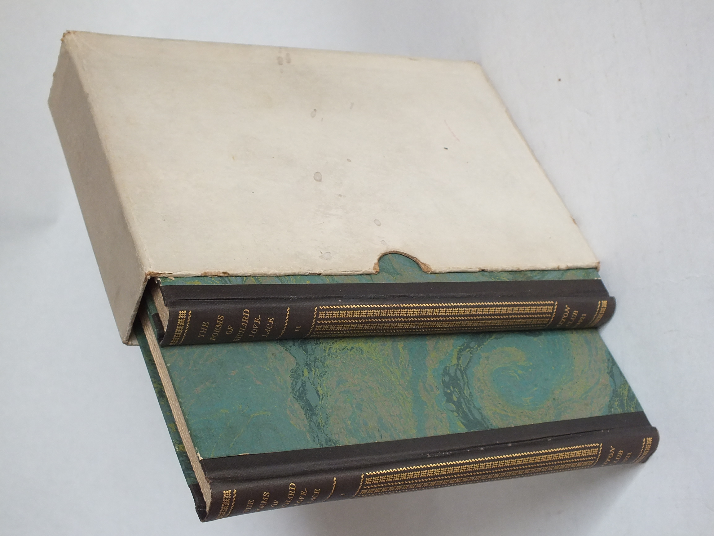 Lucasta: The Poems of Richard Lovelace Esquire [two volumes in slipcase ...