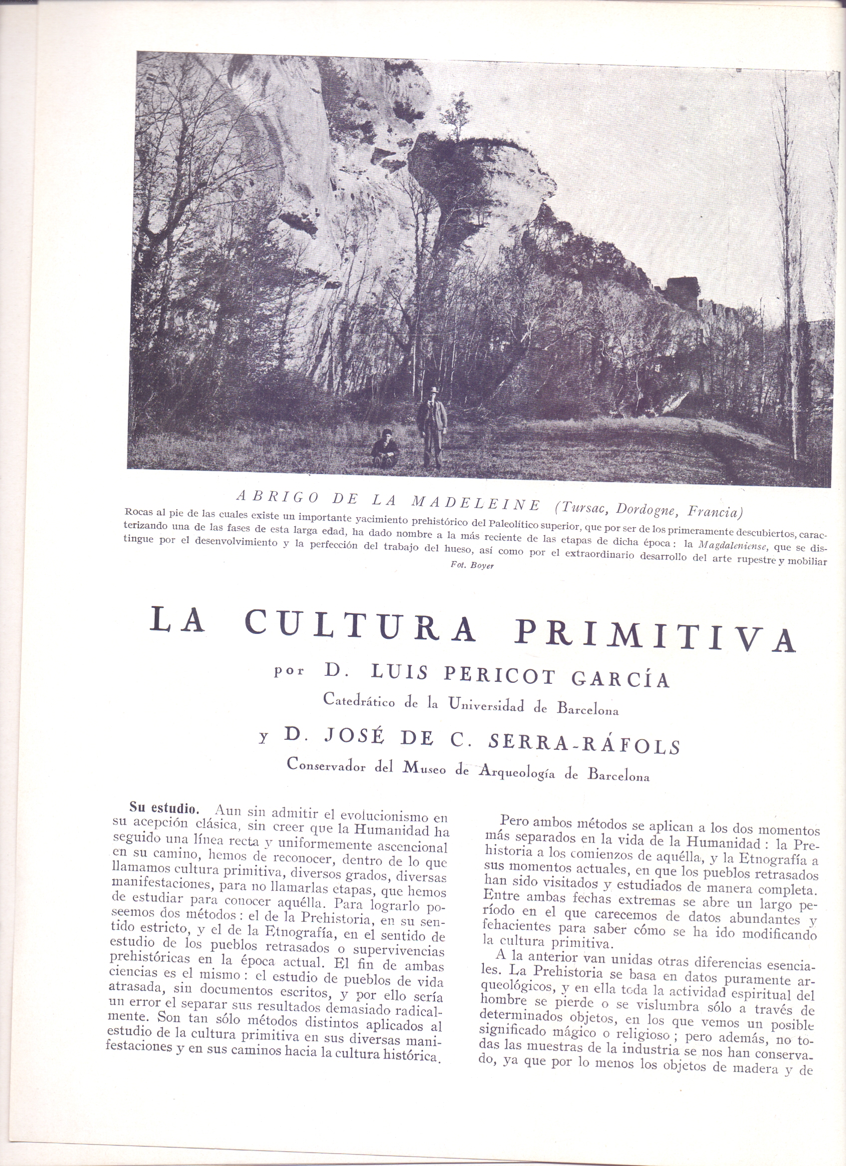 LA CULTURA PRIMITIVA (EXTRAIDO ORIGINAL DEL AÑO 1984, ESTUDIO COMPLETO ...