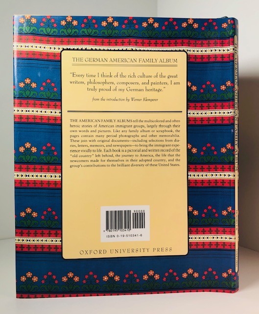 The German American Family Album - Hoobler (1996) First Edition, Oxford ...