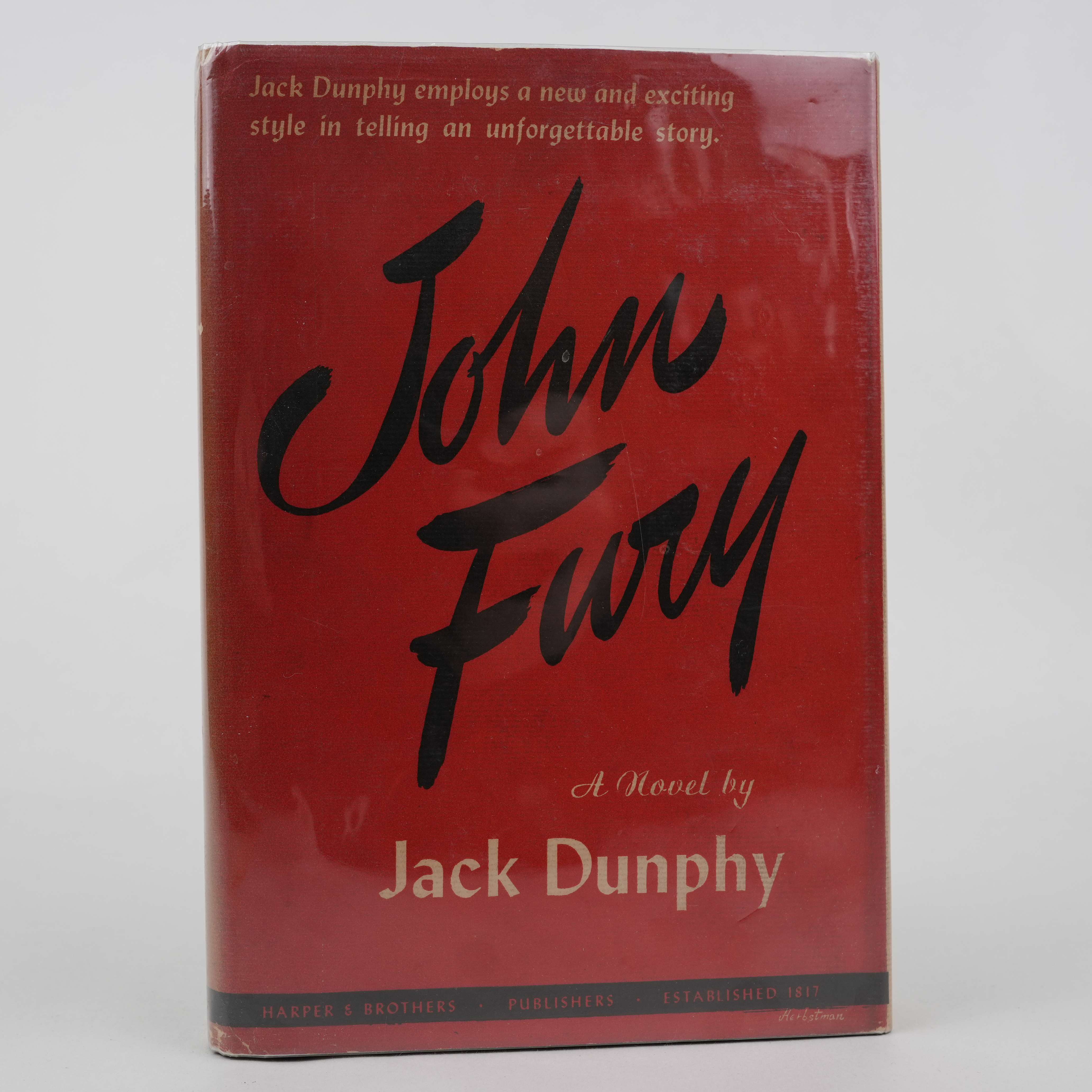 John Fury: A Novel in Four Parts by Jack Dunphy First, w/ Review Copy ...