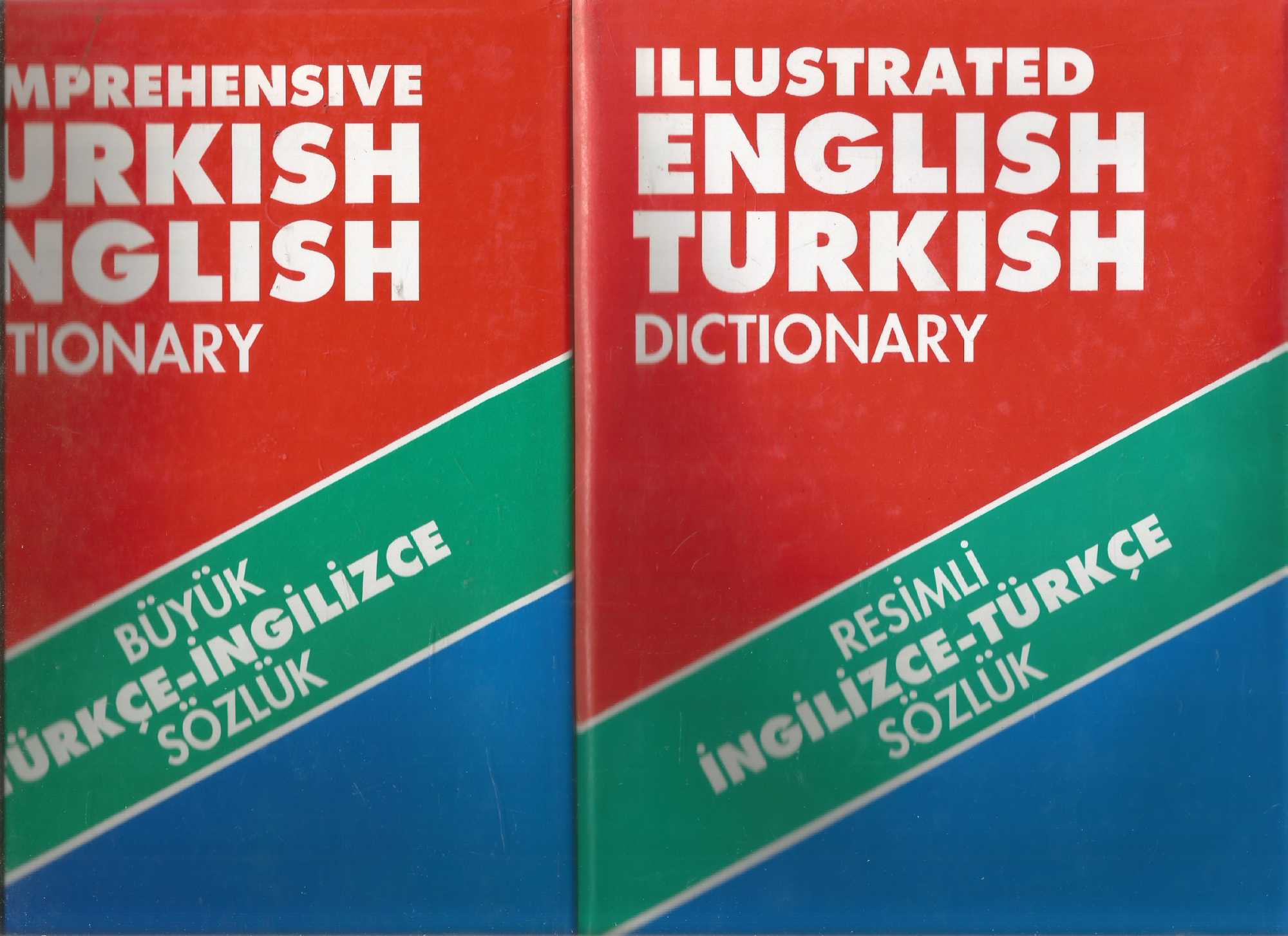 2 volumes - Comprehensive Turkish English Dictionary + Illustrated ...