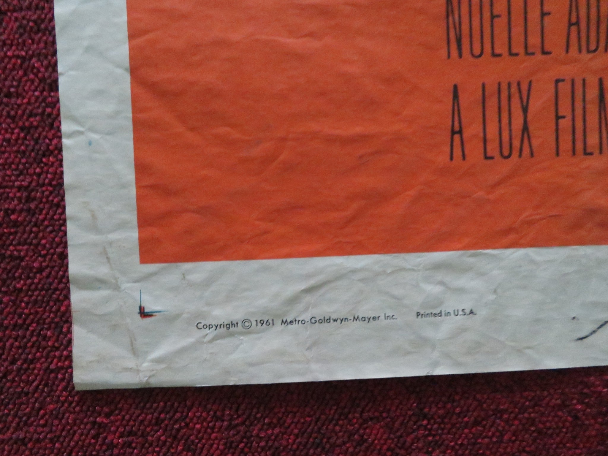 THE WONDERS OF ALADDIN FOLDED US ONE SHEET POSTER DONALD O'CONNOR 1961 ...