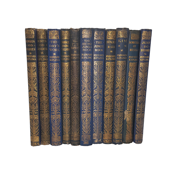 Rudyard Kipling Collected Works - Macmillan, c.1920-50s1 (11 Books) by ...