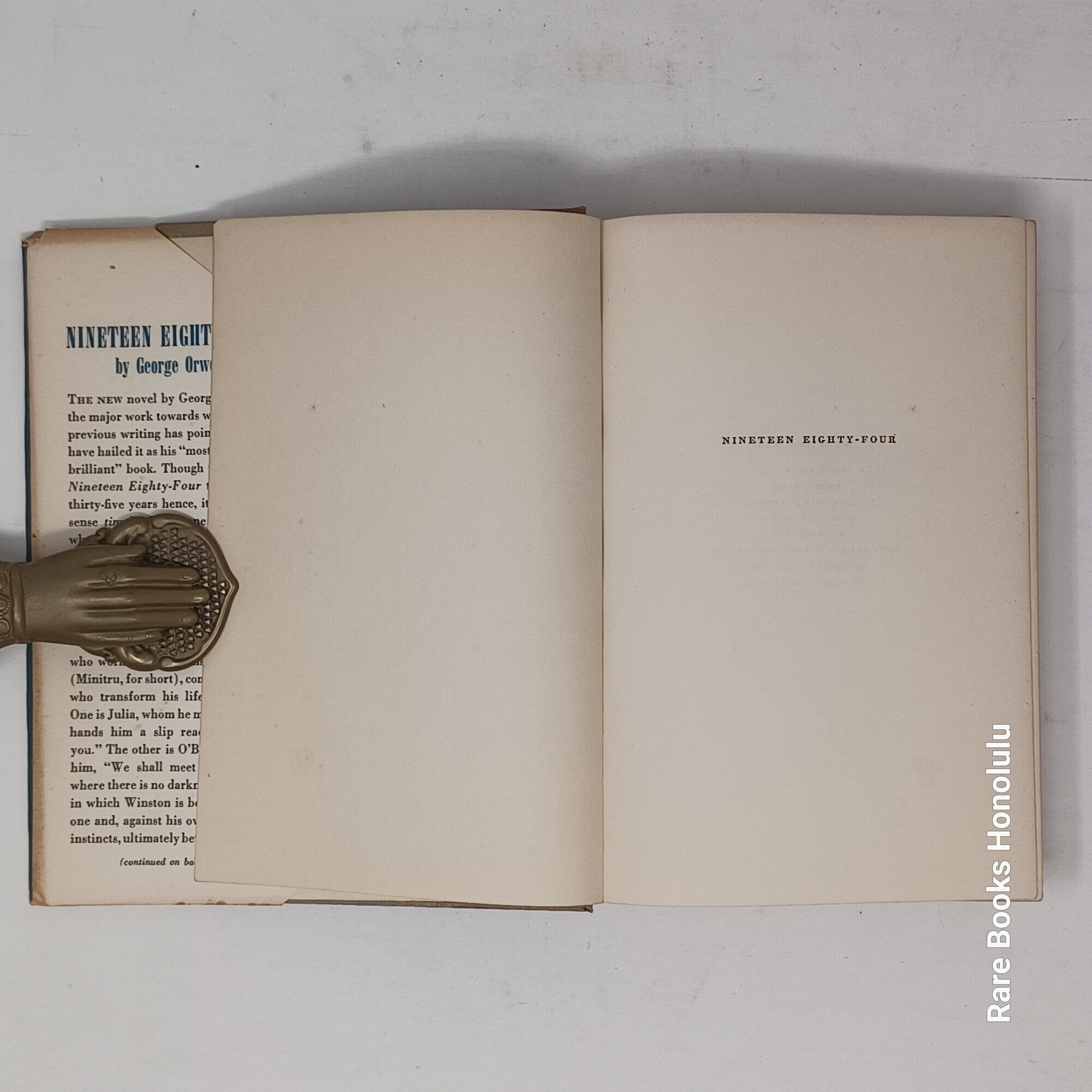 Nineteen Eighty-Four (1949, 1st. ed. , 2nd printing) by Orwell, George ...