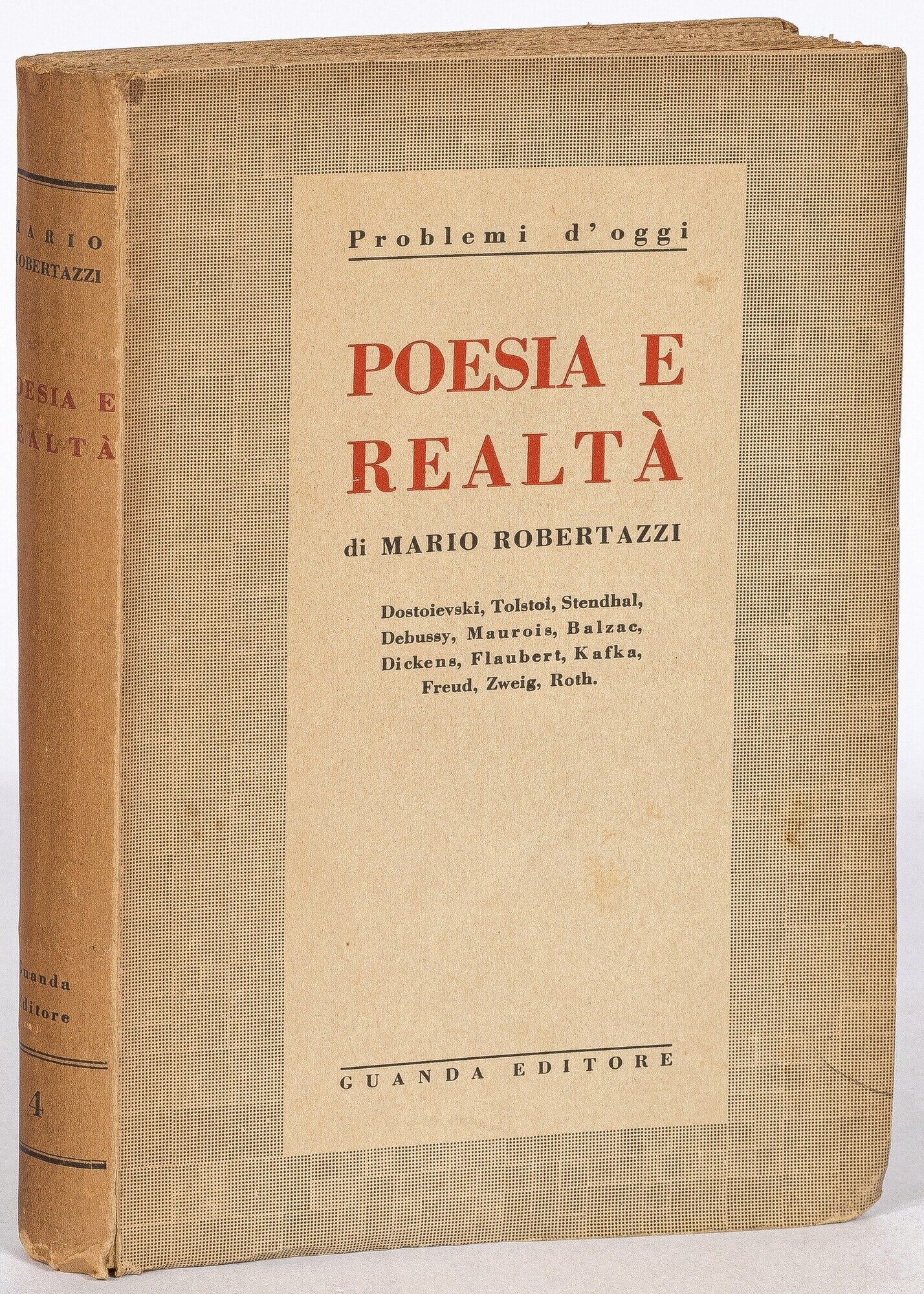 Poesia e Realtá by ROBERTAZZI, Mario: Very Good Softcover (1934) Signed ...