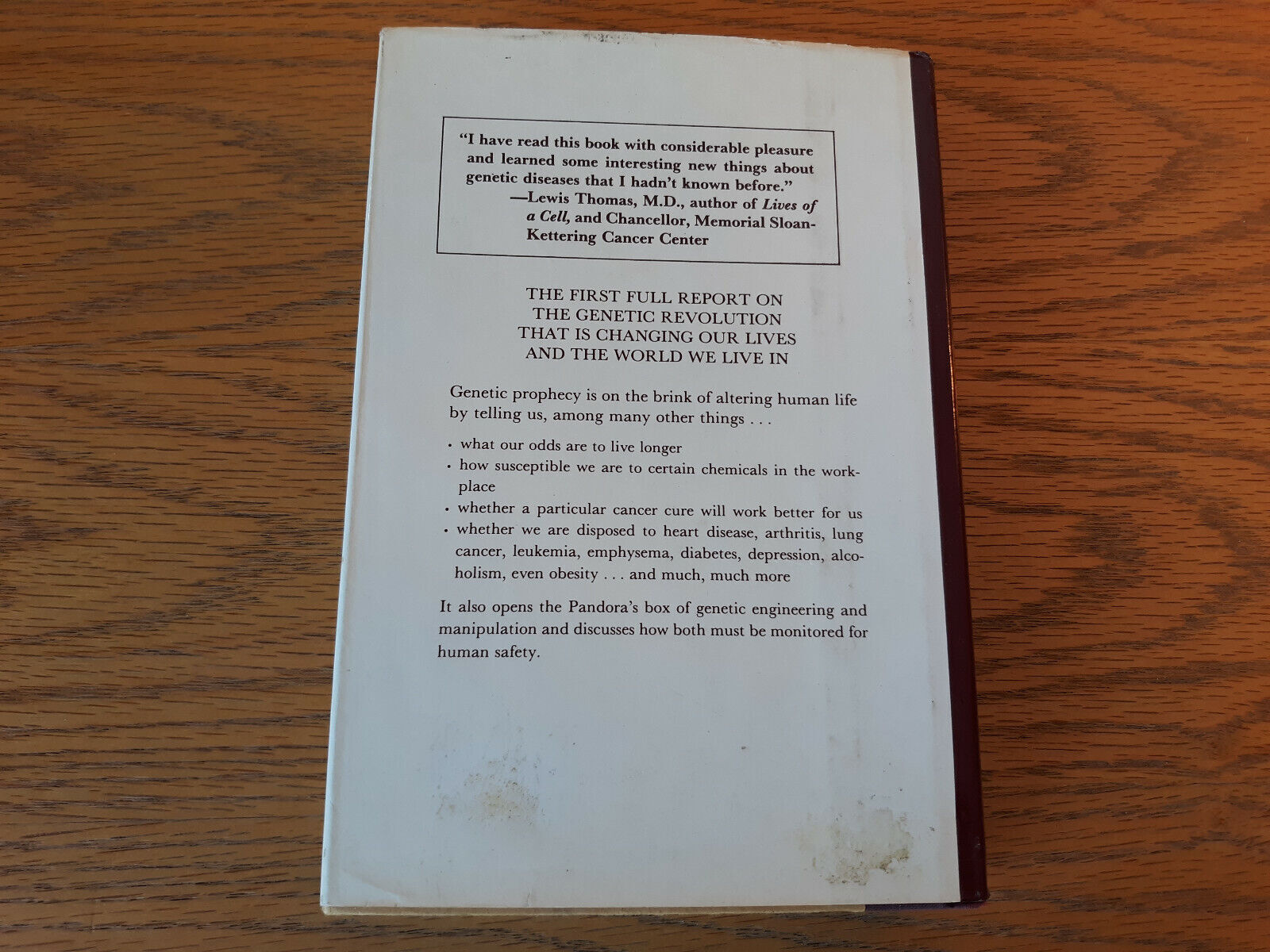 Genetic Prophecy Beyond The Double Helix Zsolt Harsanyi 1981 1st Ed ...