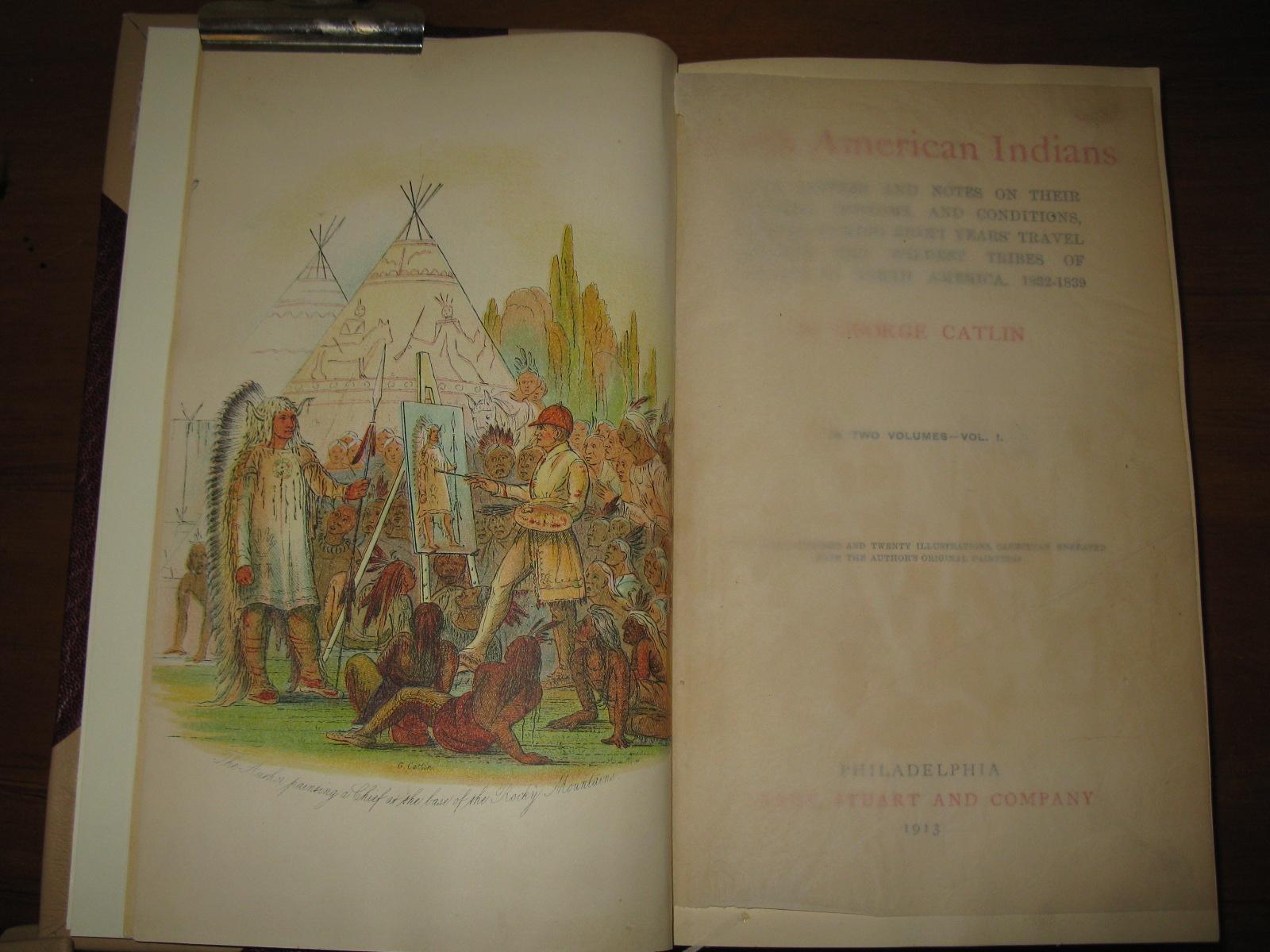 NORTH AMERICAN INDIANS in 2 Volumes by George catlin: Fine Hardcover ...
