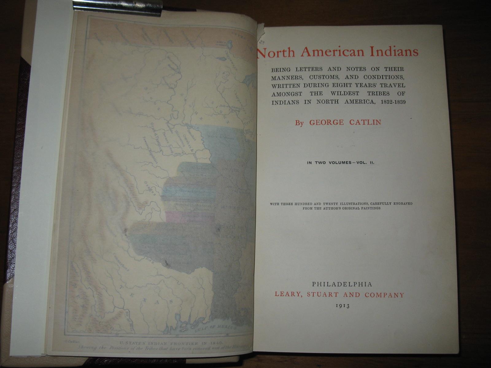 NORTH AMERICAN INDIANS in 2 Volumes by George catlin: Fine Hardcover ...