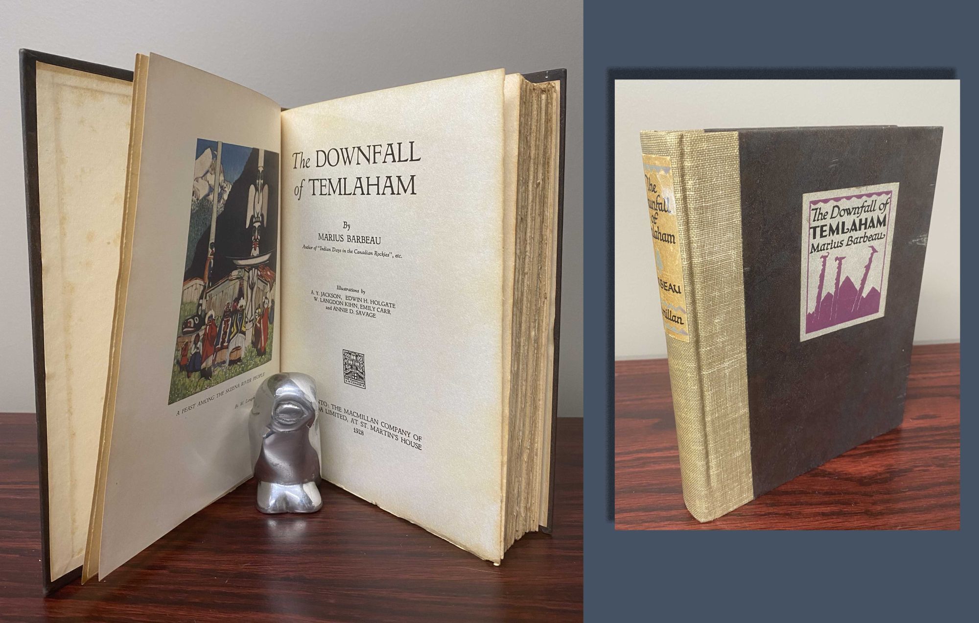 THE DOWNFALL OF TEMLAHAM by Barbeau, Marius: Hardcover (1928) 1st ...