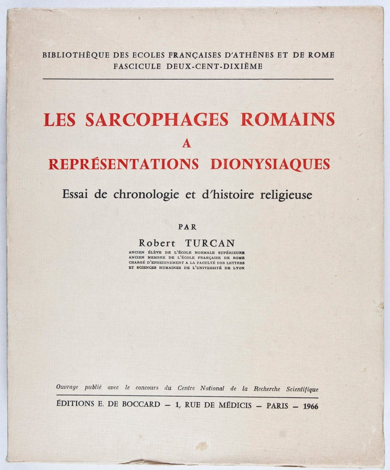 Les Sarcophages Romains A Représentations Dionysiaques. Essai de ...