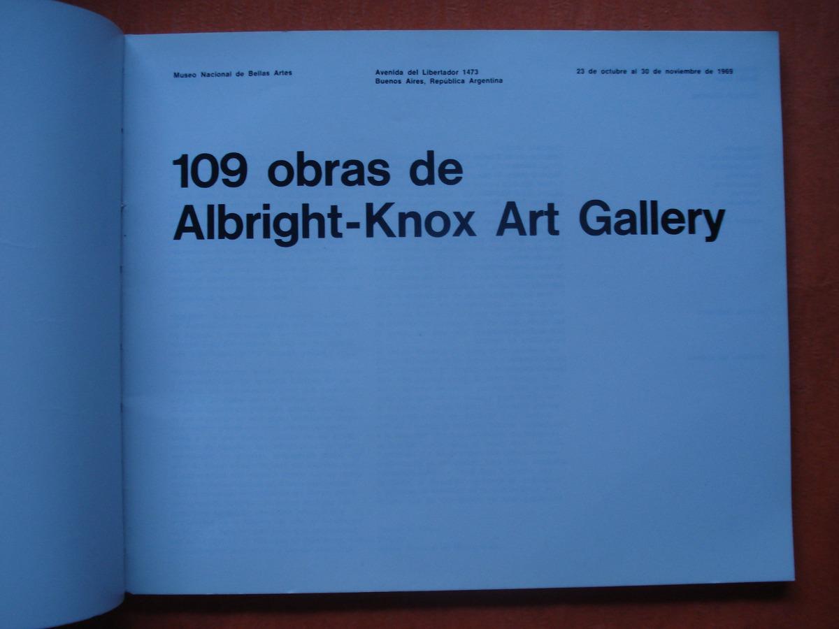 109 OBRAS DE ALBRIGHT-KNOX ART GALLERY par Oliver, Samuel y Seymour H ...
