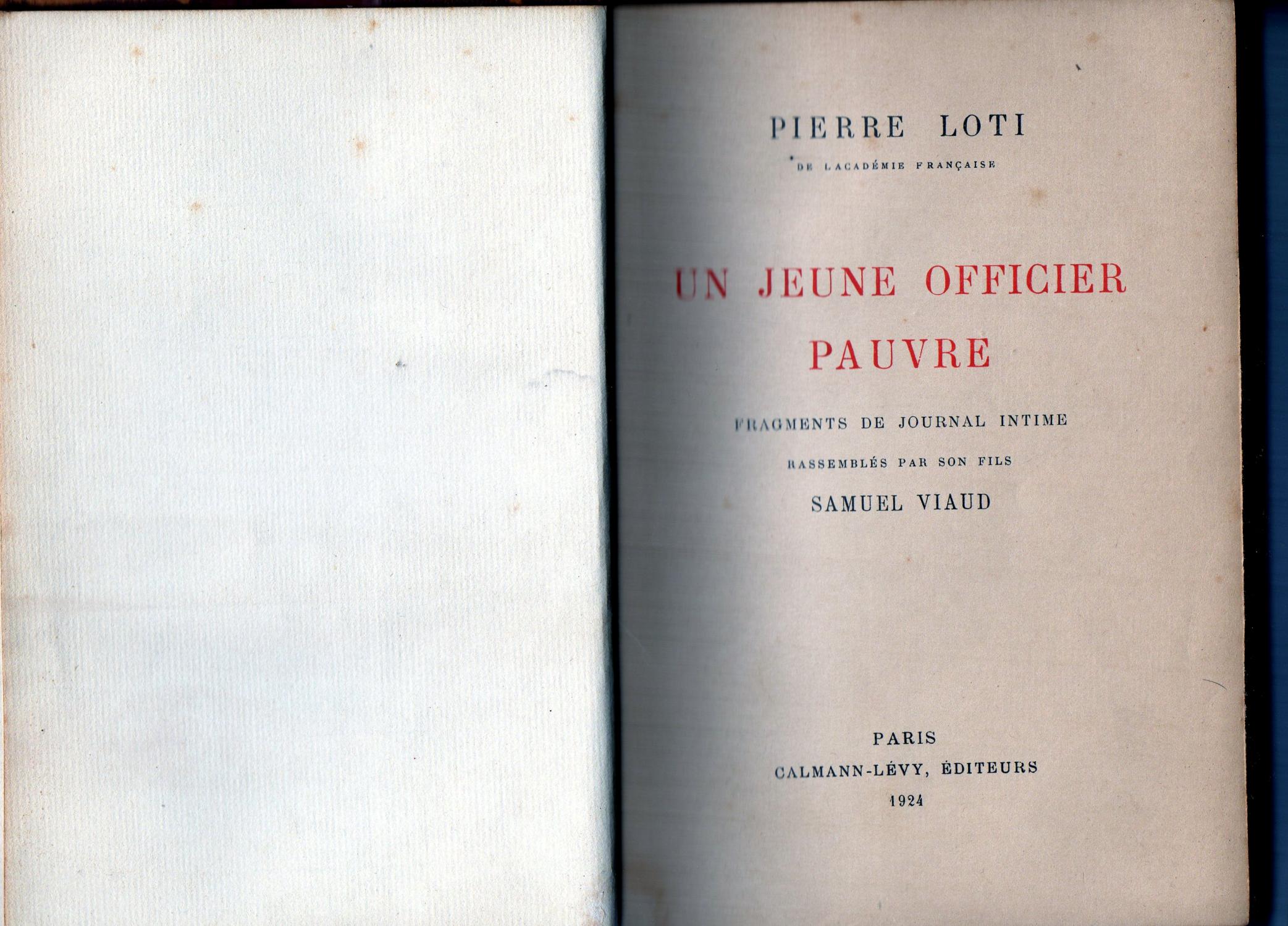 Un jeune officier pauvre. Fragments de journal intime rassemblés par ...