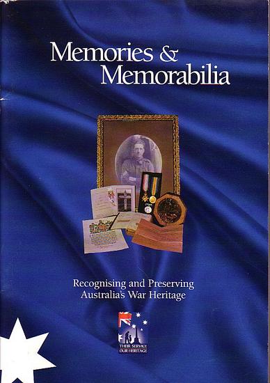MEMORIES & MEMORABILIA - Recognising and Preserving Australia's War ...