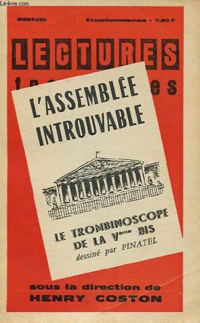 LECTURES FRANCAISES - L'ASSEMBLEE INTROUVABLE by HENRY COSTON: (1963 ...