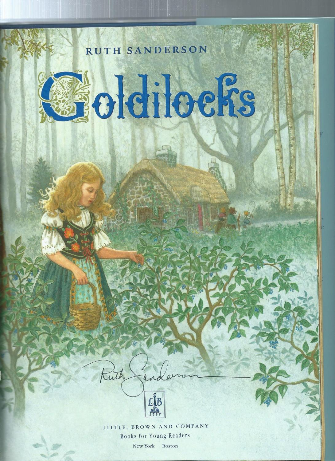 GOLDILOCKS by SANDERSON, RUTH: As New Hardcover (2009) 1st Edition ...