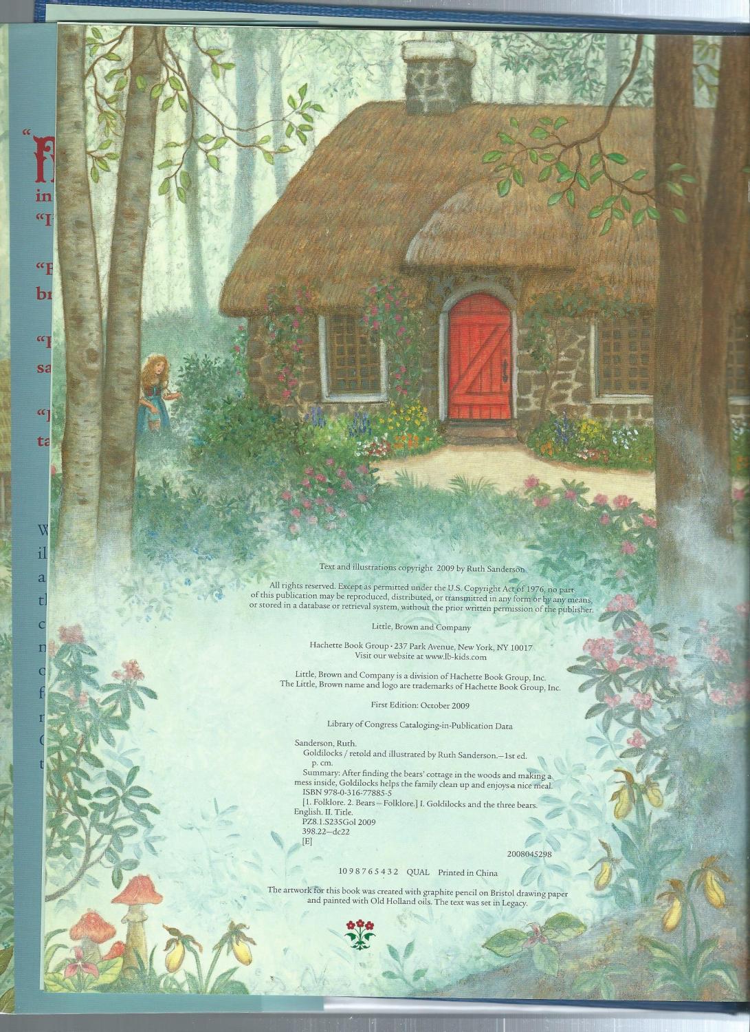 GOLDILOCKS by SANDERSON, RUTH: As New Hardcover (2009) 1st Edition ...