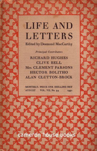 Laughing at Netta [Short story, 9pp] in Life and Letters, edited by ...