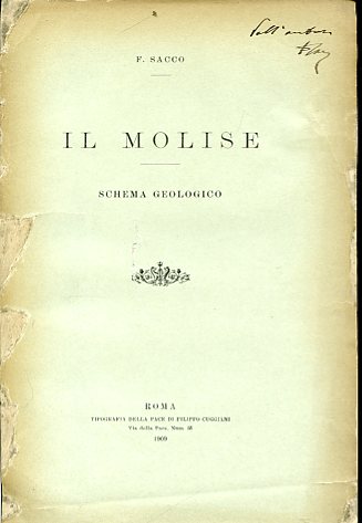 Il Molise. Schema geologico by Sacco Federico: (1909) | Gilibert ...