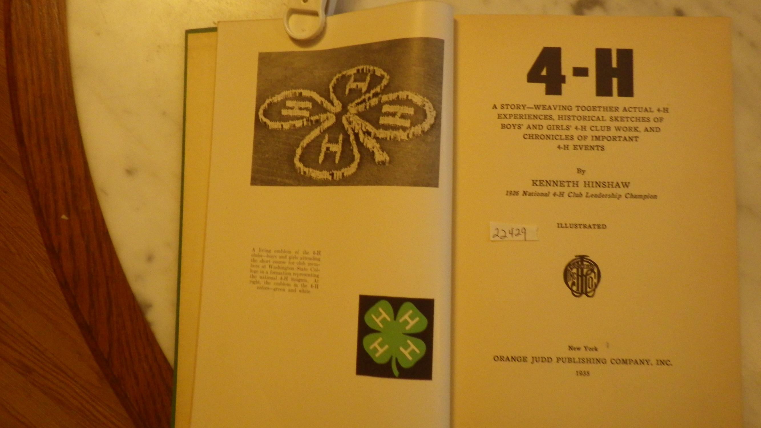 4-H a Story Weaving Together Actual 4 H Experiences, Historical ...