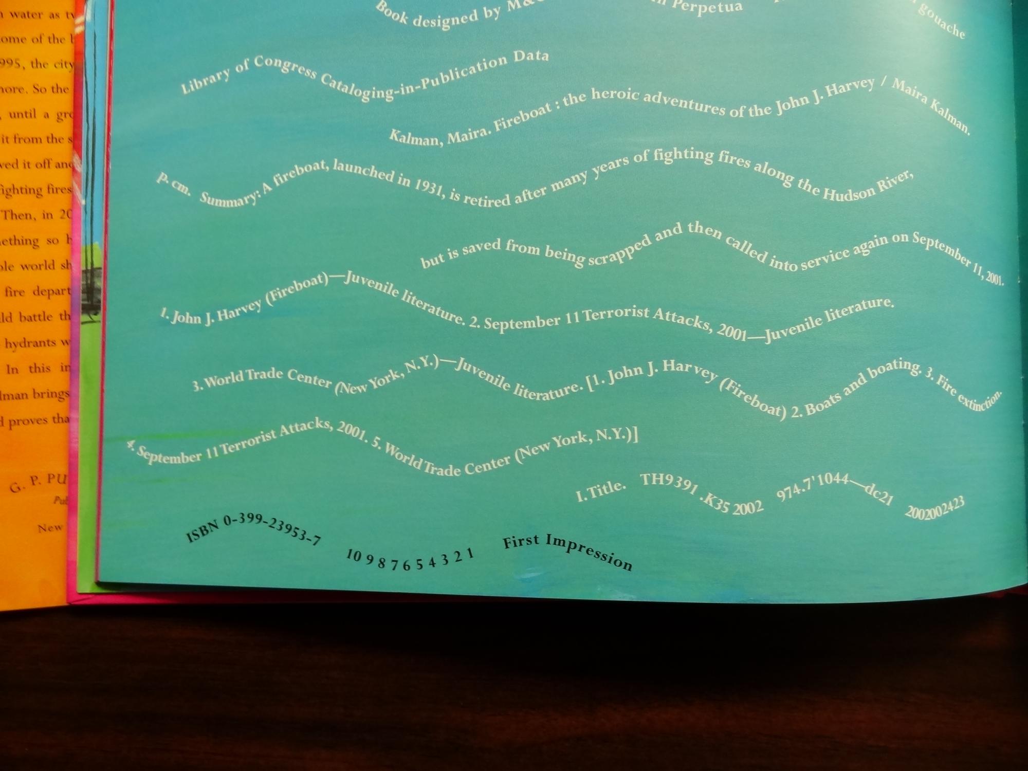 Fireboat : The Heroic Adventures of John J. Harvey by Kalman, Maira ...