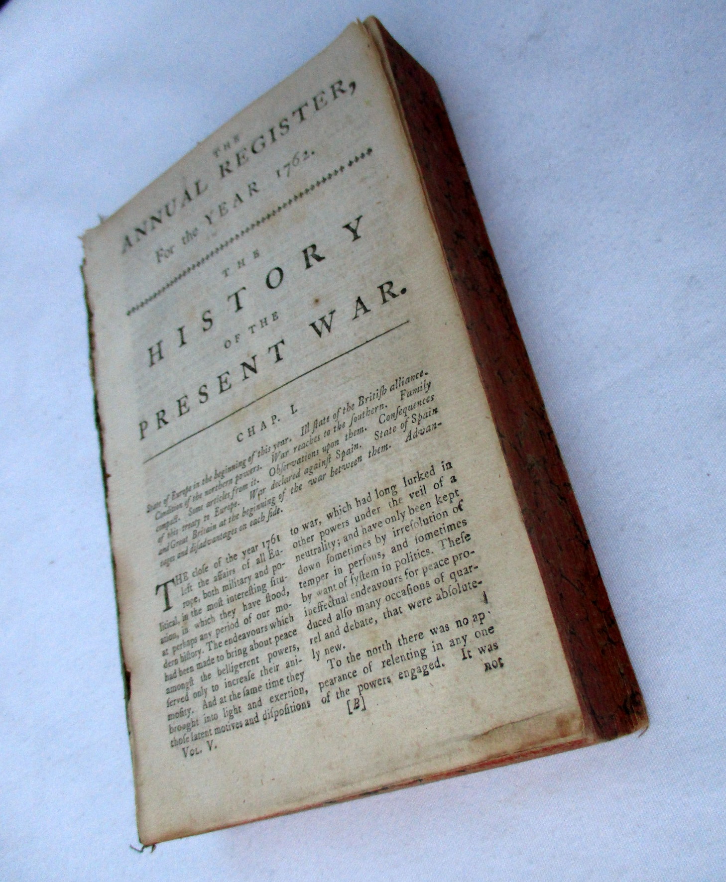 The Annual Register or A View of The History, Politicks And Literature ...