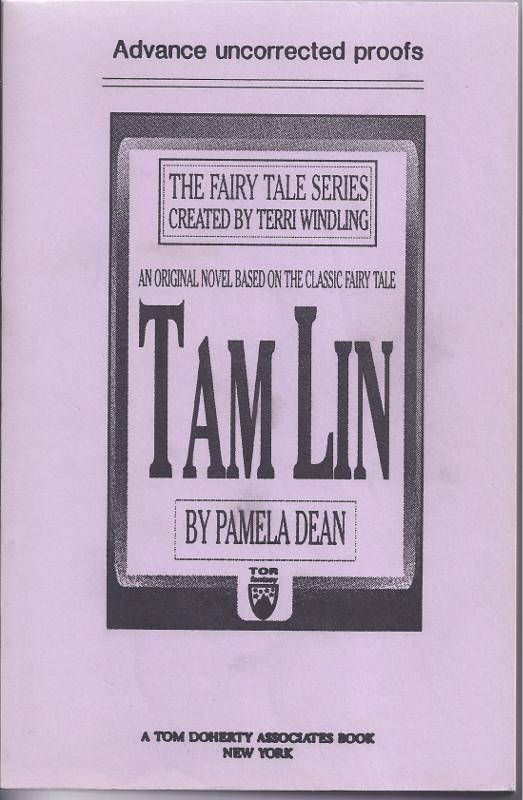 Tam Lin by Dean, Pamela: Fine Trade Paperback (1991) First Edition ...