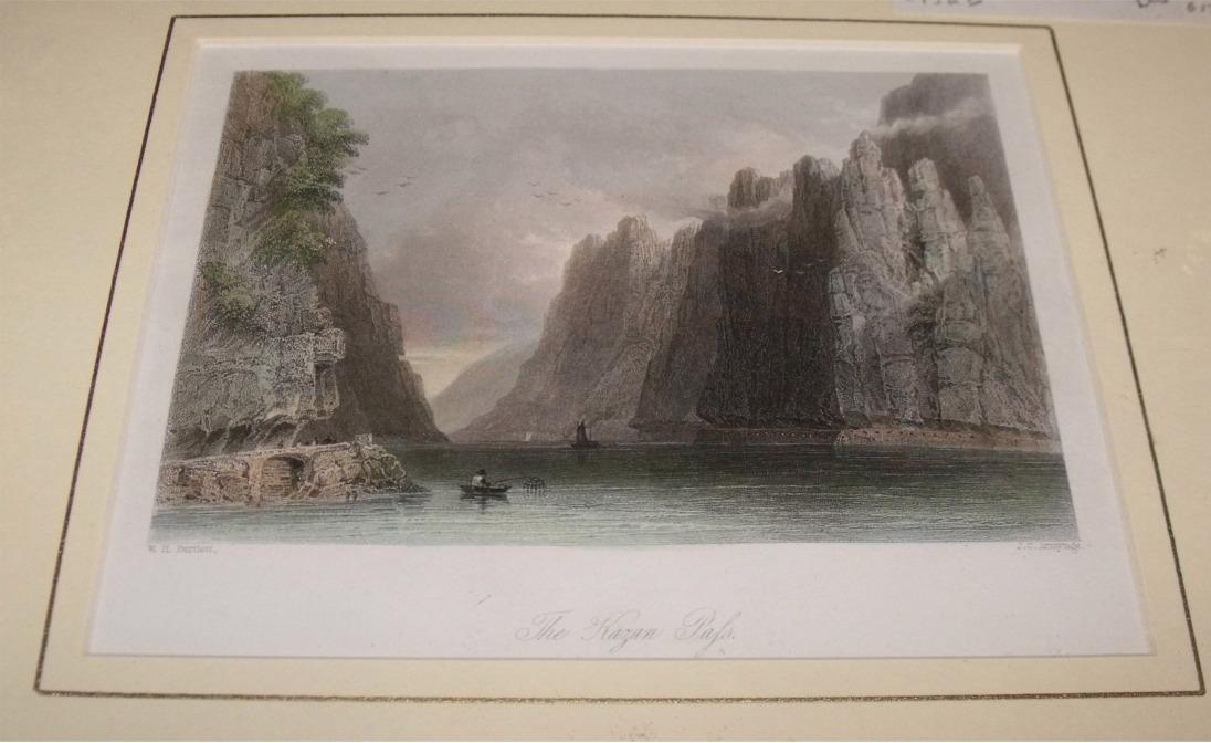 Attractive original steel engraving of the Kazan Pass. From ?The ...