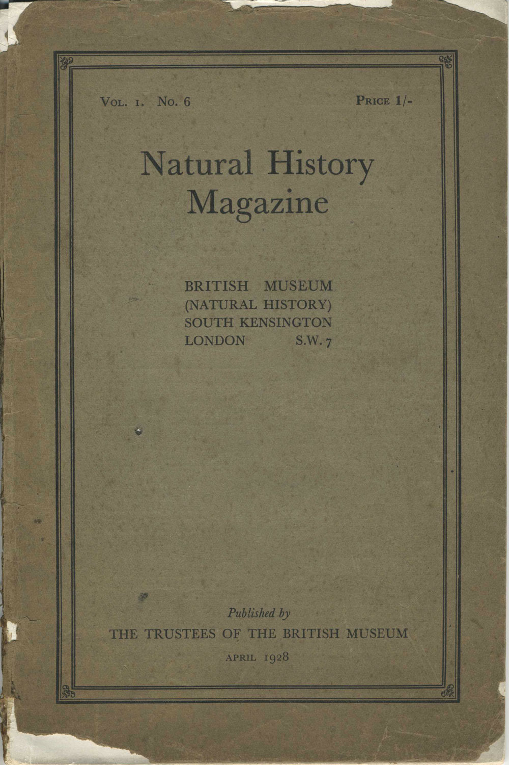 The Discovery Expedition. Natural History Magazine for the British ...