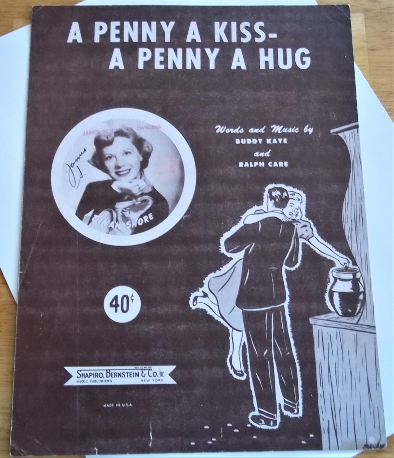A Penny A Kiss - A Penny A Hug (Sheet Music) (Cover Illustration and ...