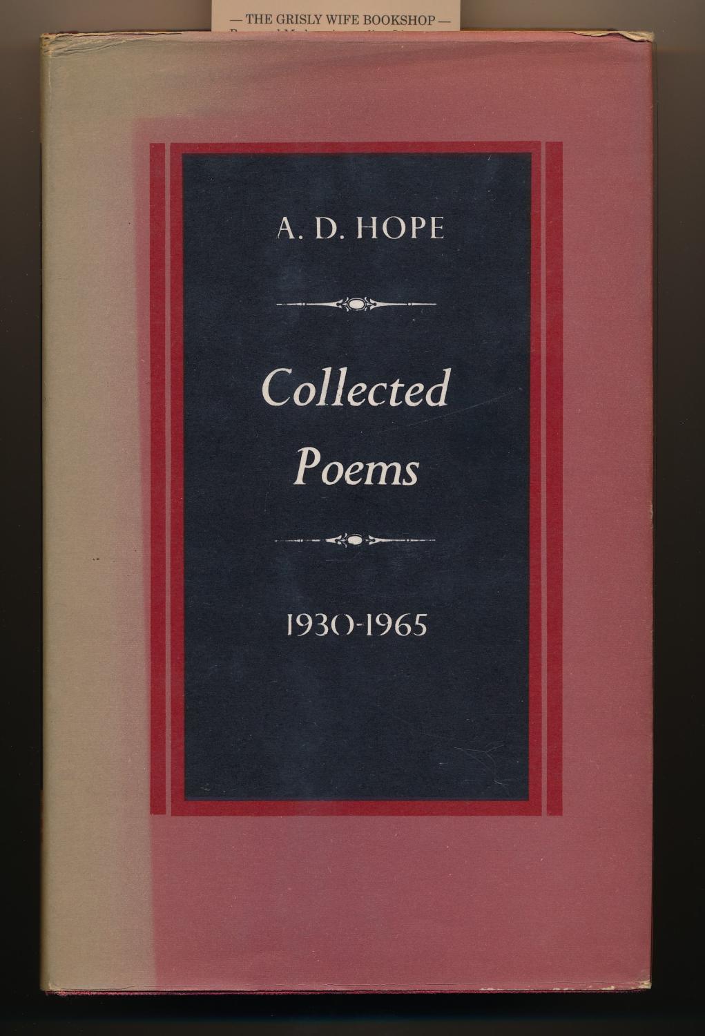 Collected Poems, 1930-1965. by Hope, A. D. [Alec Derwent] Bail, Murray ...