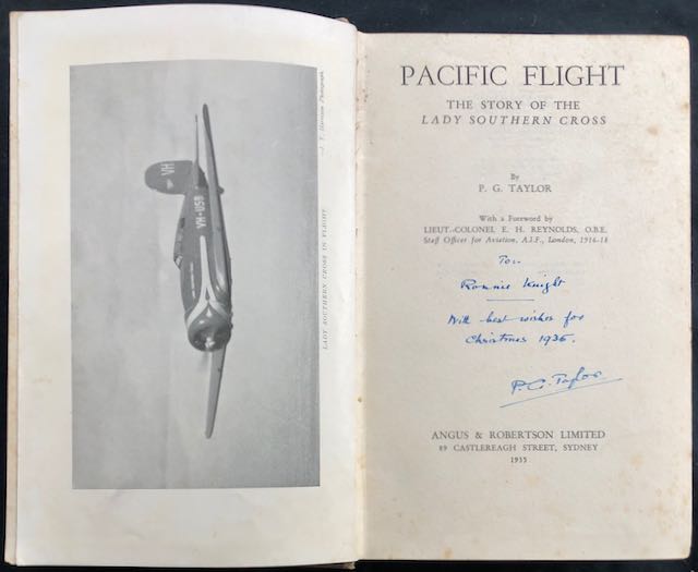 Pacific Flight : The Story of the Lady Southern Cross. by Taylor, P. G ...