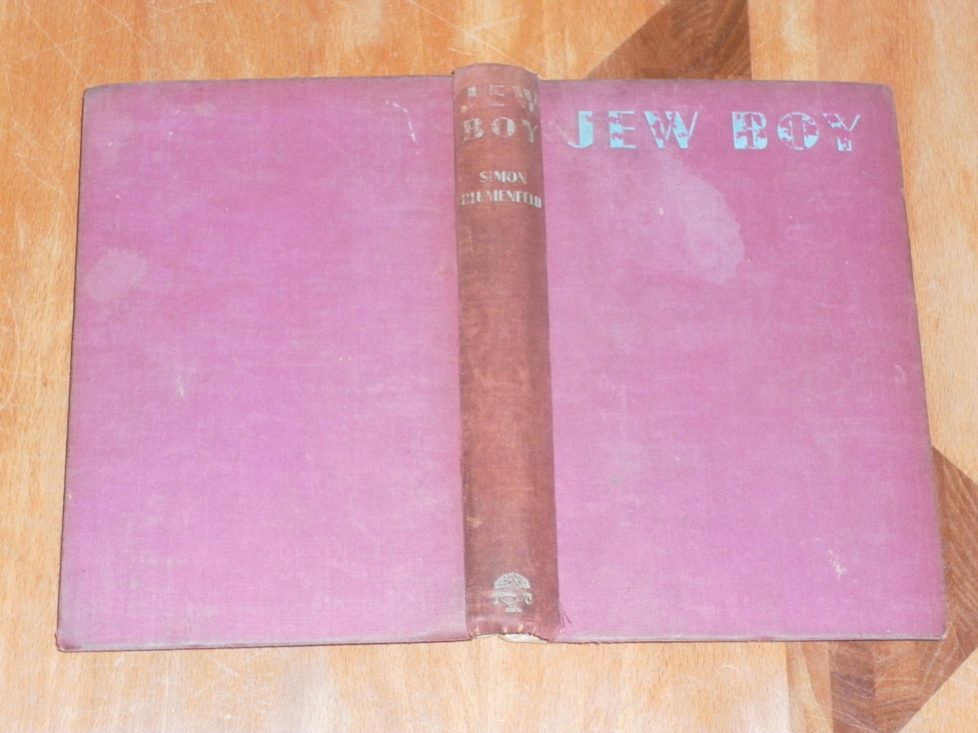 Jew Boy by Blumenfeld, Simon: Good Burgundy Cloth (1935) First Edition ...