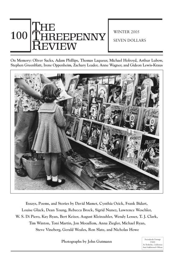 "Chart" (poem) by Kay Ryan: F | The Threepenny Review