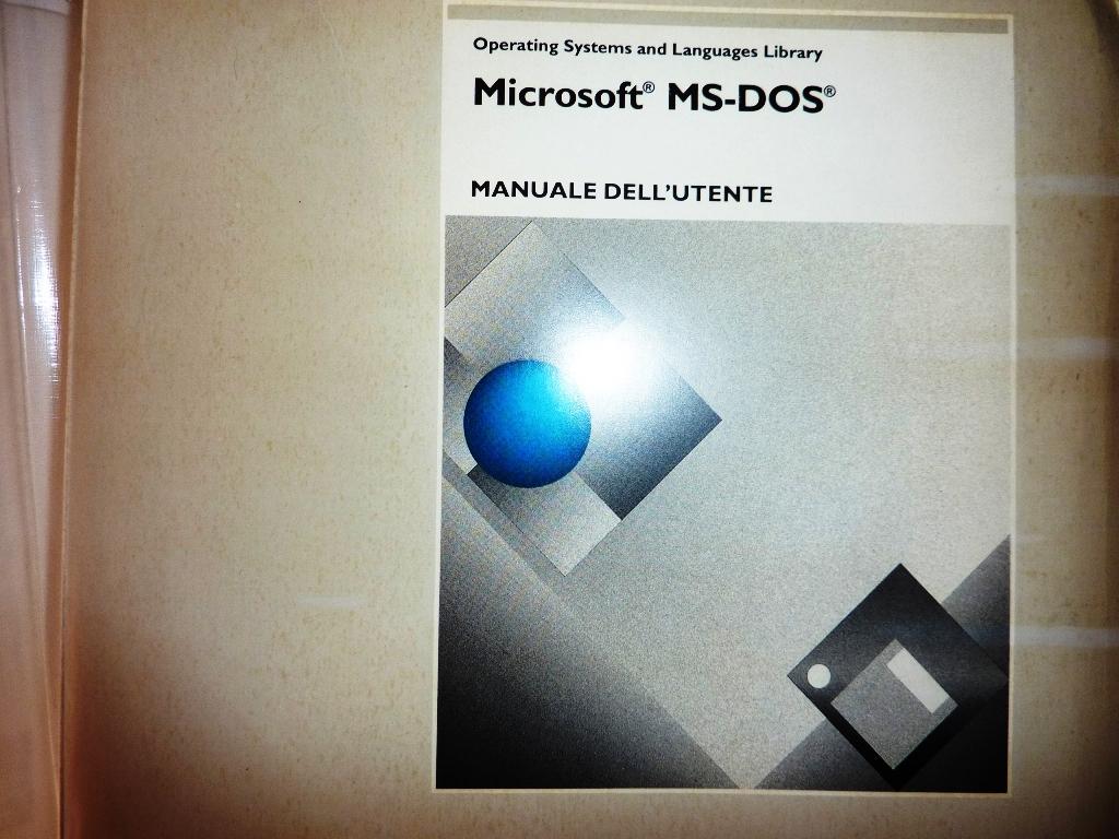 "Operating Systems and Languages Library - MICROSOFT MS DOS. Manuale ...