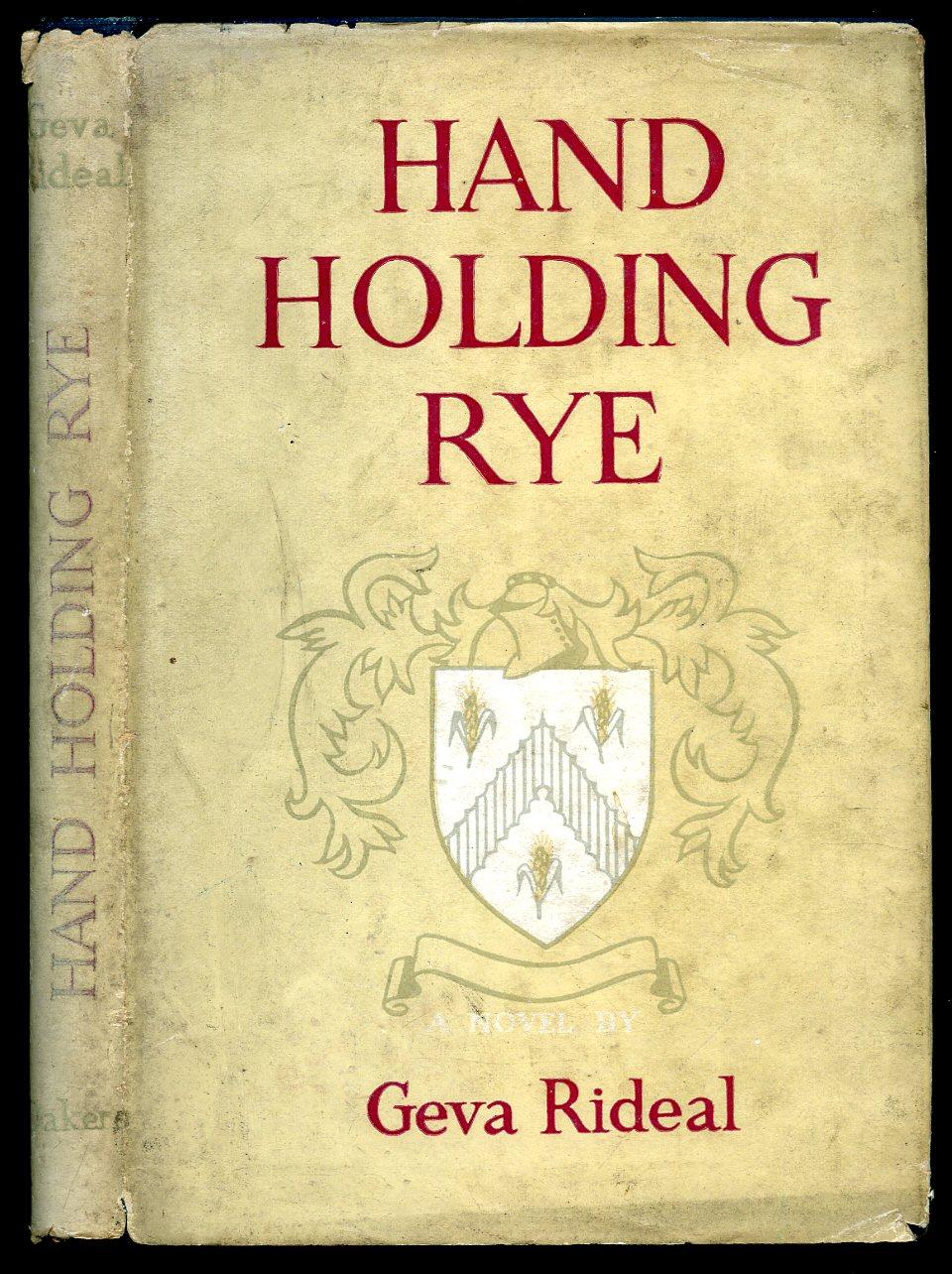 Hand Holding Rye by Rideal, Geva: (1945) | Little Stour Books PBFA Member