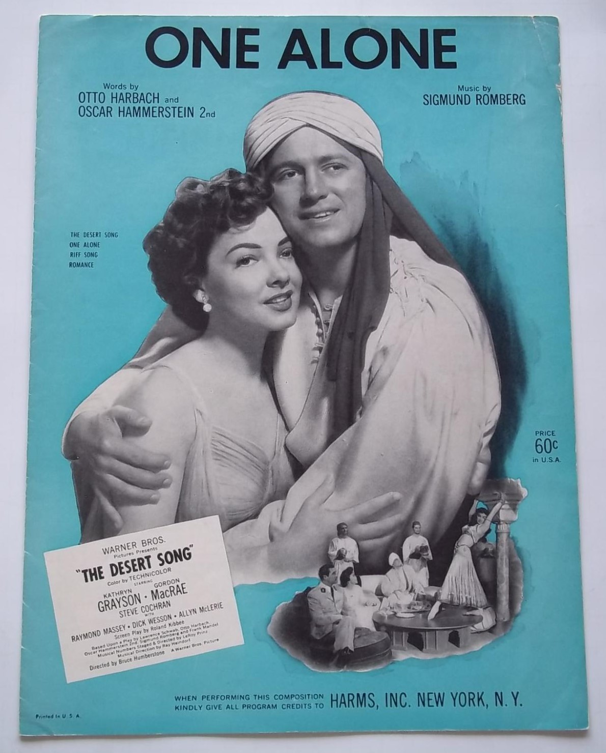 One Alone (Solo Tu) (Sheet Music) by Sigmund Romberg (Music By), Otto ...