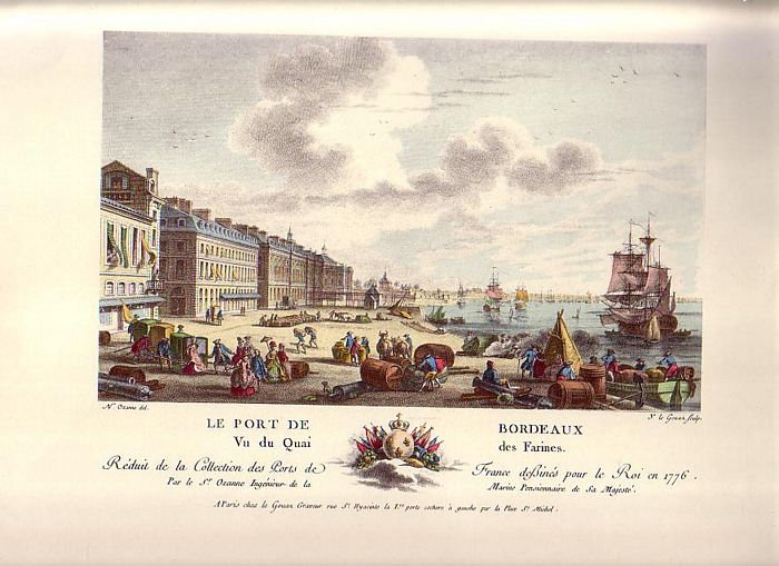 LE PORT DE BORDEAUX, Vu du Quai des Farines by OZANNE, Nicolas: (1980 ...