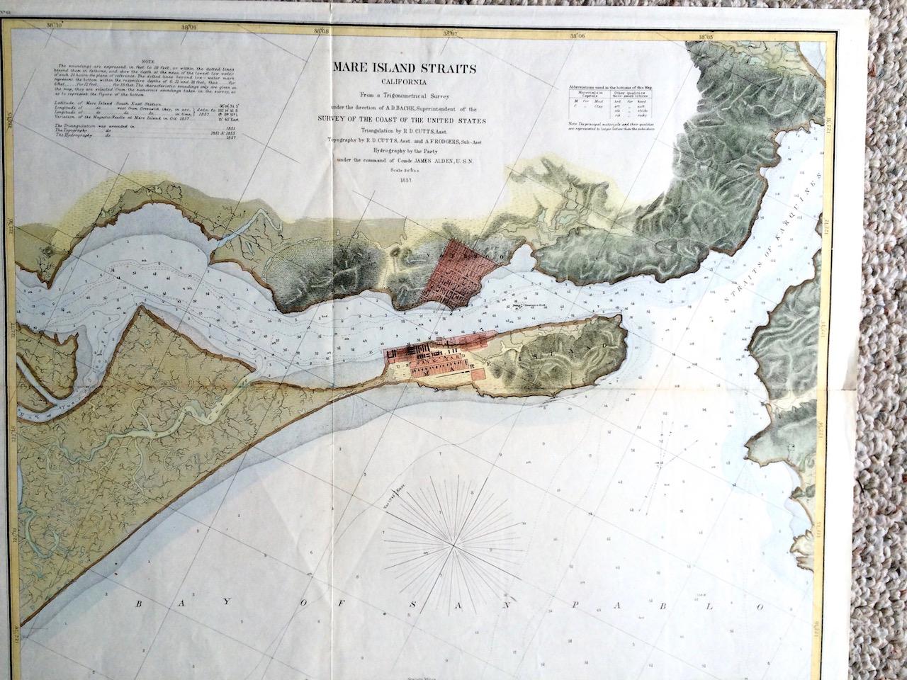 [Map] Mare Island Straits Callifornia de Bache, A. D.: (1857) | PLAZA ...
